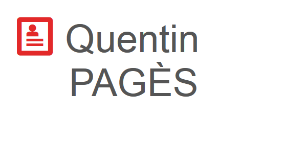 Accueil - Quentin PAGÈS
